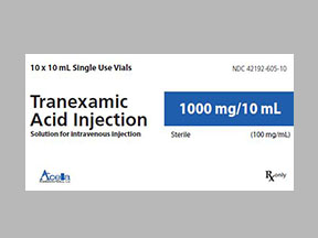TRANEXAMIC ACID FOR INJECTION INJECT. 1000MG/10ML 10X10ML | Real Value Rx