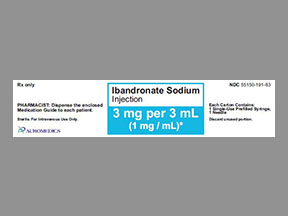 IBANDRONATE SODIUM INJECTION INJECT. 1MG/ML 1X3ML | Real Value Rx