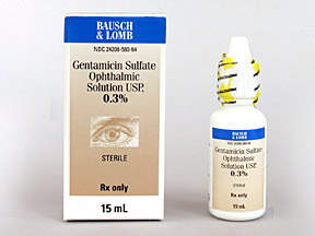 GENTAMICIN SULFATE OPHTH. SOLUTION SOL 0.003 15ML | Real Value Rx