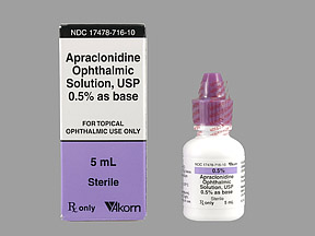 APRACLONIDINE HCL OPHTH. SOLUTION SOL 0.005 5ML | Real Value Rx