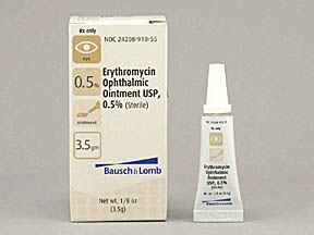 ERYTHROMYCIN OPHTH OINT OINT 0.005 3.5GM | Real Value Rx
