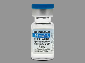 HYDRALAZINE HCL FOR INJECTION INJECT. 20MG/ML 10X1ML | Real Value Rx