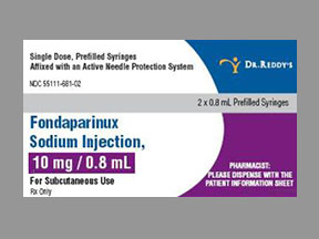 FONDAPARINUX SODIUM FOR INJECTION INJECT. 10MG/0.80ML 2X1ML SYRG | Real ...