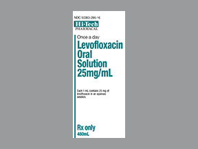 LEVOFLOXACIN ORAL SOLUTION SOL 25MG/ML 480ML | Real Value Rx