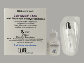 COLISTIN SULF/NEOMYCIN SULF/THONZONIUM BROM/HYDROCORT ACE OTIC SUSP ...