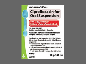 CIPROFLOXACIN POWDER FOR ORAL SUSPENSION PWD 500MG/5ML 100ML | Real ...
