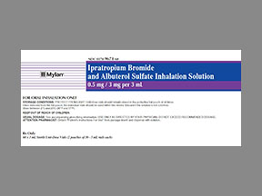 IPRATROPIUM BROMIDE/ALBUTEROL SULFATE INHALATION SOLUTION SOL 0.5/3MG ...