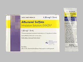 ALBUTEROL SULFATE INH SOL USP (INDIVIDUALLY FOIL WRAPPED) SOL 0.00042 ...
