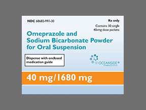 OMEPRAZOLE-SODIUM BICARBONATE POWDER 40/1680MG 30CT | Real Value Rx