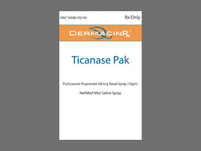 DERMACINRX TICANASE PAK 0.05MG/1 ACTUATION NASAL | Real Value Rx