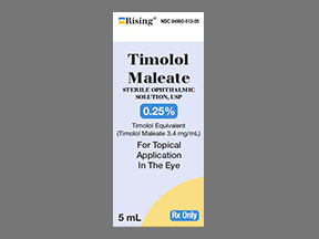 TIMOLOL MALEATE OPHTH SOL SOL 0.0025 5ML | Real Value Rx