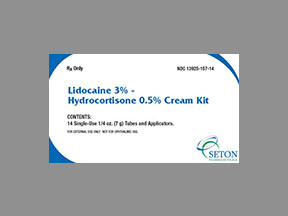LIDOCAINE/HYDROCORTISONE CREAM KIT KIT 3%/0.5% 14CT | Real Value Rx