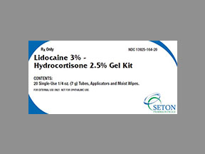 LIDOCAINE/HYDROCORTISONE GEL KIT KIT 3%/2.5% 20CT | Real Value Rx