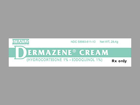 HYDROCORTISONE/IODOQUINOL CREAM (DERMAZENE) CRM 1/1% 30GM | Real Value Rx