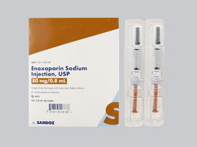 ENOXAPARIN SODIUM PF FOR INJECTION INJECT. 80MG/0.8ML 10X0.8ML | Real ...